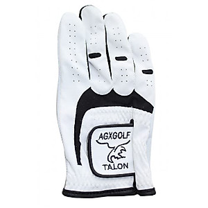 AGXGOLF Six Pack!! DuraMax Men's Right Hand Cabretta Leather Golf Gloves: Size: Medium Large for MEN Who Golf Left Handed