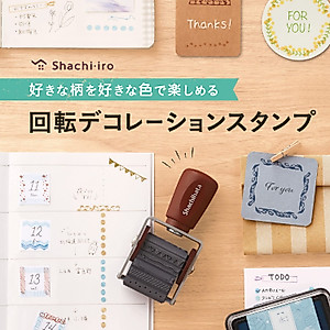 Shachihata Rotating Decoration Stamp Mini Flower NRD-15A1