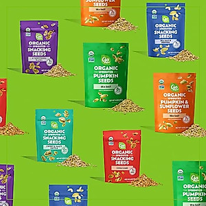 Go Raw Pumpkin Seeds with Sea Salt, Sprouted & Organic, 1 lb. Bag | Keto | Vegan | Gluten Free Snacks | Superfood