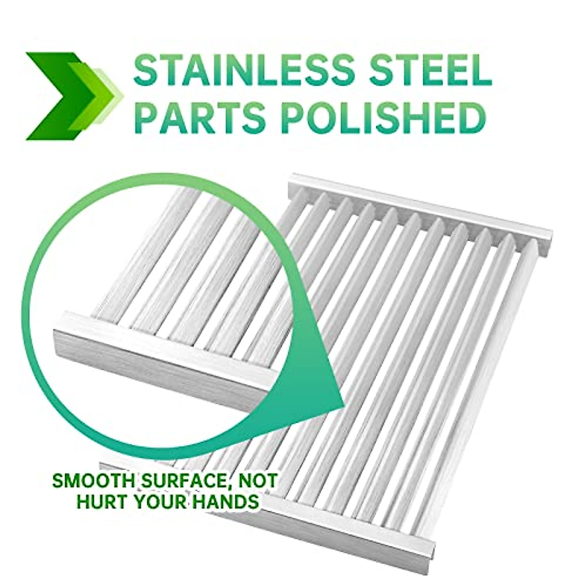 Folocy 17” Grill Grates Replacement for Charbroil Infrared 463242715, 463242716, 463276016, Nexgrill 720-0882A, 720-0882D, Walmart 555179228, BHG 720-0882, Commercial Series 463257520, Cooking Grids