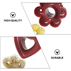 Hemoton 3pcs DIY Donut Mold Plastic Bakery Doughnut Cake Maker Mold Biscuit Stamp Cake Mould Desserts Bread Cutter Maker Mold Kitchen Baking Tool