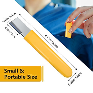 Anglekai 2PCS Garden Tool Sharpener, Blade Sharpener Stone for Garden Knife Sharpener, Shear Scissor Sharpener Blade Sharpening for Gardening Pruner/Pocket Knives (2, Yellow+Black)