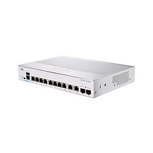 Cisco Business CBS350-8T-E-2G Managed Switch | 8 Port GE | Ext PS | 2x1G Combo | Limited Lifetime Protection (CBS350-8T-E-2G-NA)