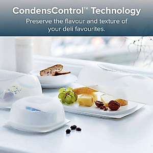 Tupperware CheeSmart Max Cheese & Deli Storage Box Large - Food Storage Container - Keeps Food Fresher For Longer - Odour-Free Fridge - 100% BPA Free Plastic - Ideal for Cheese, Dairy & Deli Meats