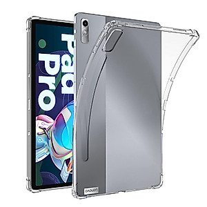 DWaybox Case for Lenovo Tab P11 Pro Gen 2 / Pad Pro 2022 11.2 inch, Shockproof Impact Resistant Flexible Cover, Anti-Scratch Transparent Clear TPU Protective Shell -Clear