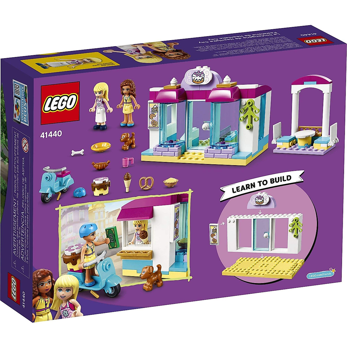 LEGO Friends Heartlake City Bakery 41440 Building Kit; Kids Café Toy Playset Friends Stephanie and Olivia; Collectible Toy, New 2021 (99 Pieces)