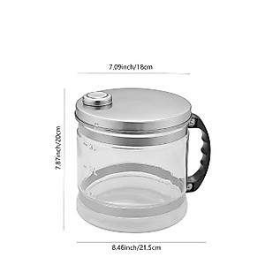 1 Gallon/ 4L Glass jar for Home/Dental/Beauty Water Distiller, Replacement Glass Collection Bottle, Distiller Water Container, Compatible with Most Countertop Water Distiller