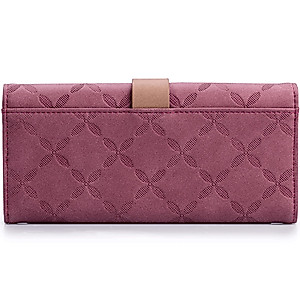 PAULO SERINI® Wallet Women - Womens Wallet with Coin Purse - Card Holder 9 Cards - Wristlet - Vegan Wallets for Women - Birthday Gifts for Women - Billeteras de Mujer - Carteras de Mujer - Cherry Red