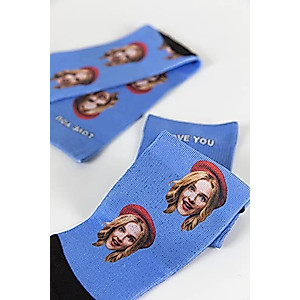 Custom Dog Face Socks - Print Your Picture, Photo - Best Personalized Funny Crew Sock Gifts for Men Women