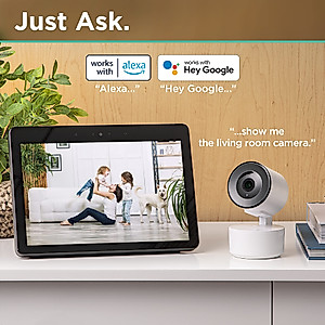 iHome Roto Smart Indoor WiFi Auto-Tracking Security Camera, Home Surveillance Cameras with 2-Way Audio, Night Vision, and Motion Alerts, 1080p HD, 2 Pack