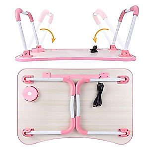 Slendor Laptop Desk Foldable Bed Table Folding Breakfast Tray Portable Lap Standing Desk Notebook Stand Reading Holder for Bed/Couch/Sofa/Floor