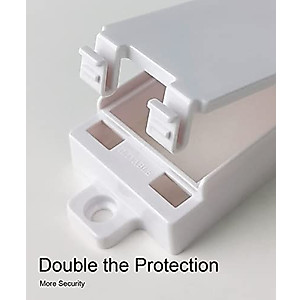 Light Switch Guard, ILIVABLE Child Proof Switch Plate Cover Prevents Kids or Accidental Turned On/Off Switch While Allowing Access (White, 2 Pack)
