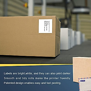 BETCKEY - Compatible Continuous Label Replacement for Brother DK-2205 (2-3/7" x 100'), Use with Brother QL Label Printers [10 Rolls]