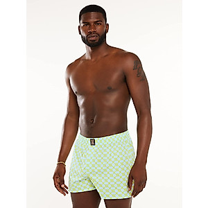 Savage X Fenty, Men's, Savage X Boxers, Seashell Blue Monogram Print, L