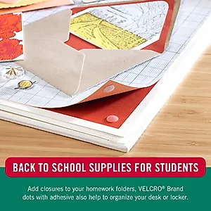 VELCRO Brand - Thin Clear Fasteners | General Purpose/ Low Profile | Perfect for Home or Office | 3/8" Circles , 56-Count - Clear