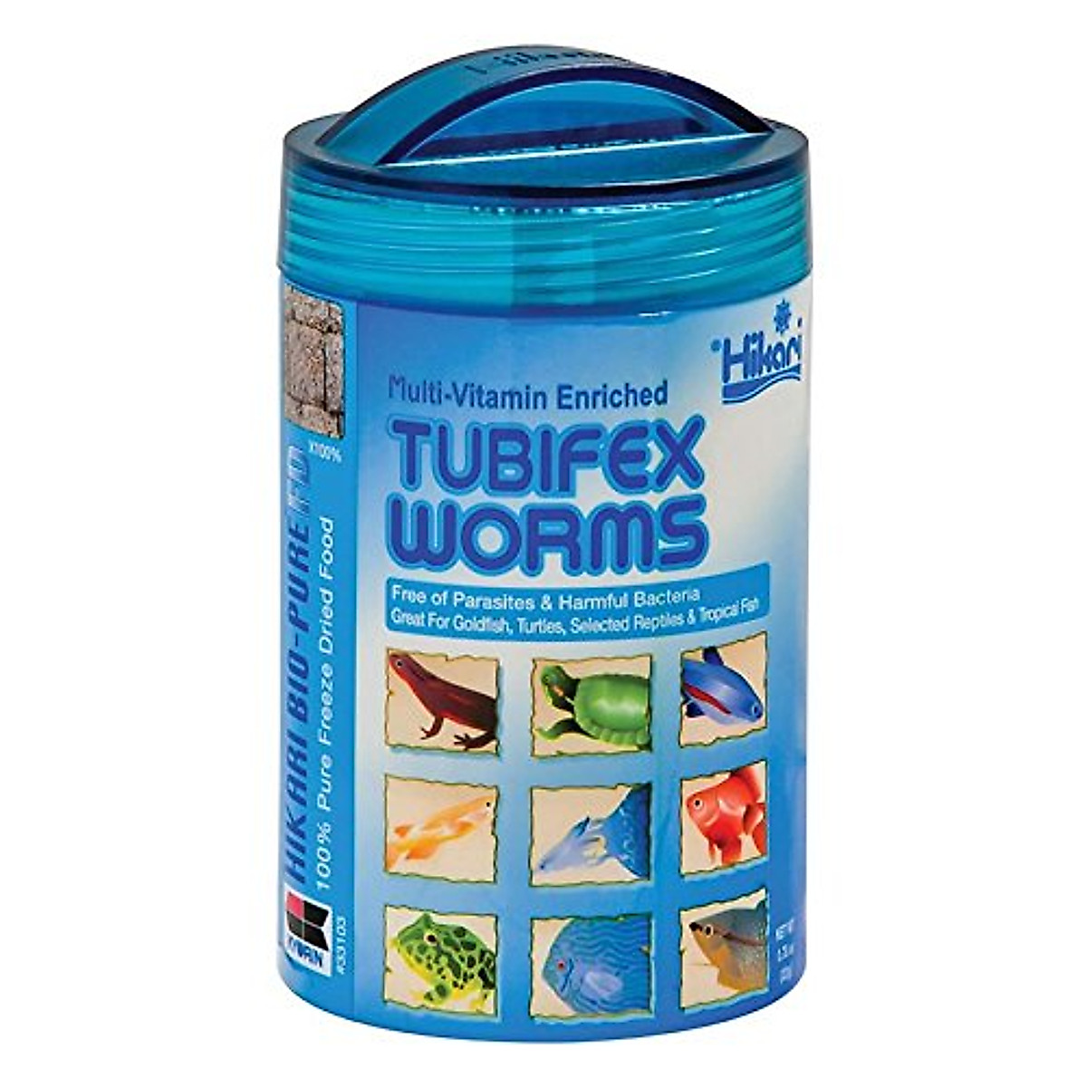 Hikari Bio-Pure Freeze Dried Tubifex Worms for Pets, 0.78-Ounce