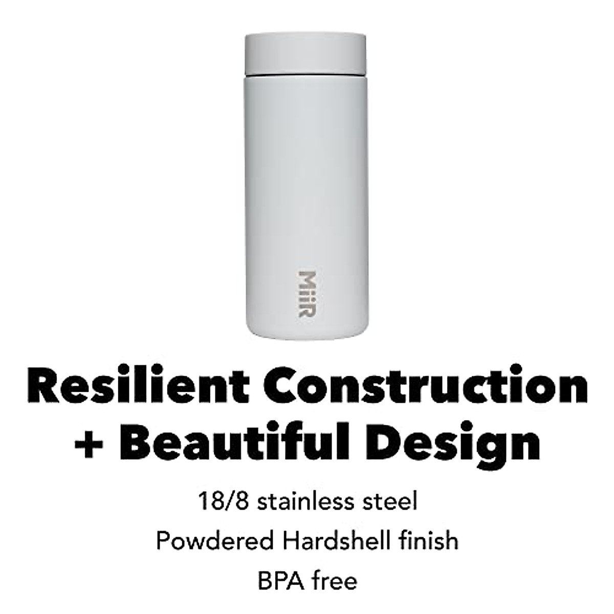 MiiR 360 Traveler, Stainless Steel Double-Wall Vacuum Insulated Tumbler - Leakproof 360 Lid for Easy Sipping on the Go; Perfect for Hot & Cold Drinks