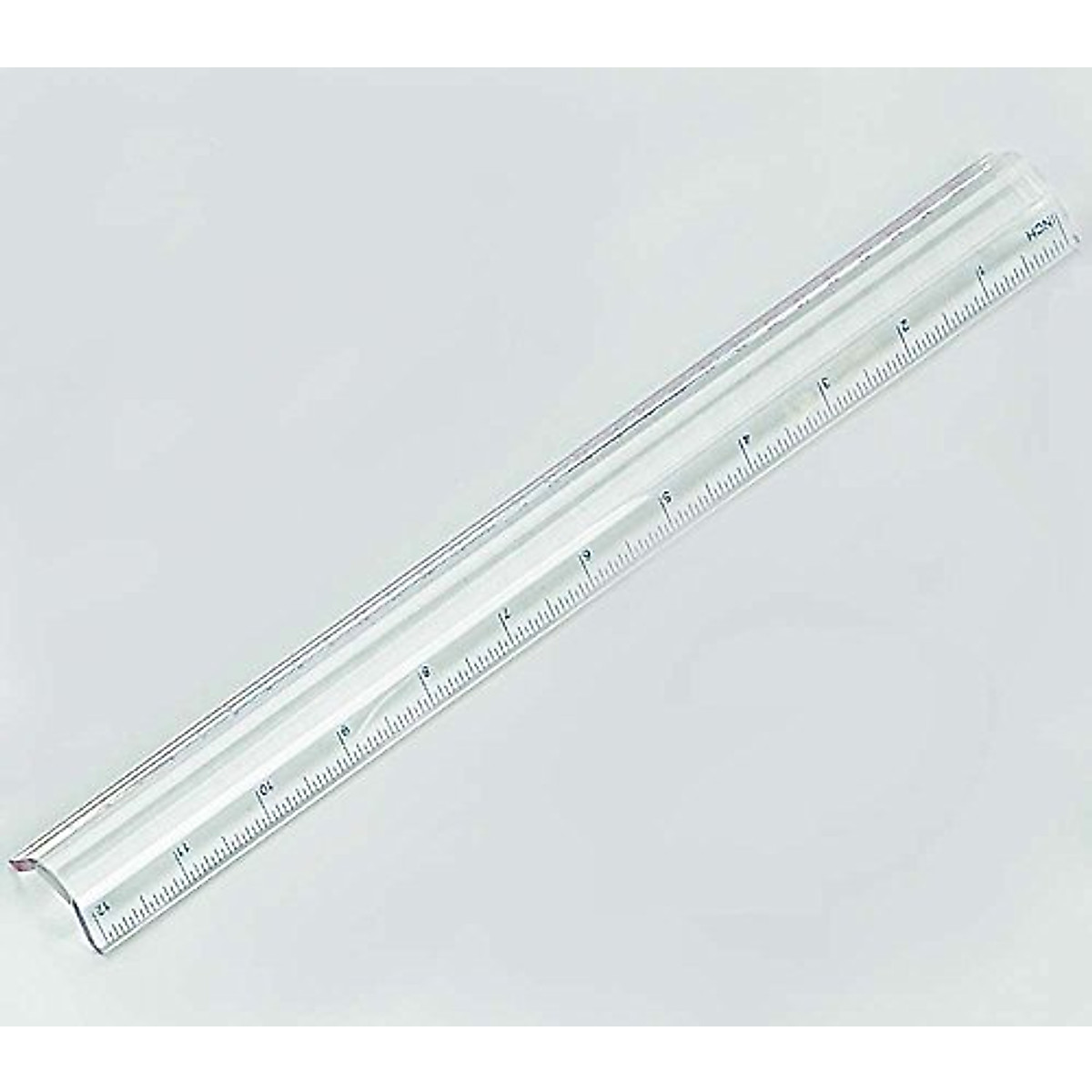 Maximize 12" Acrylic Bar Magnifier Ruler | SAE & Metric Units | Provides 2.5X Magnification | Easily Portable and Great for Magnified Reading While Using Ruler