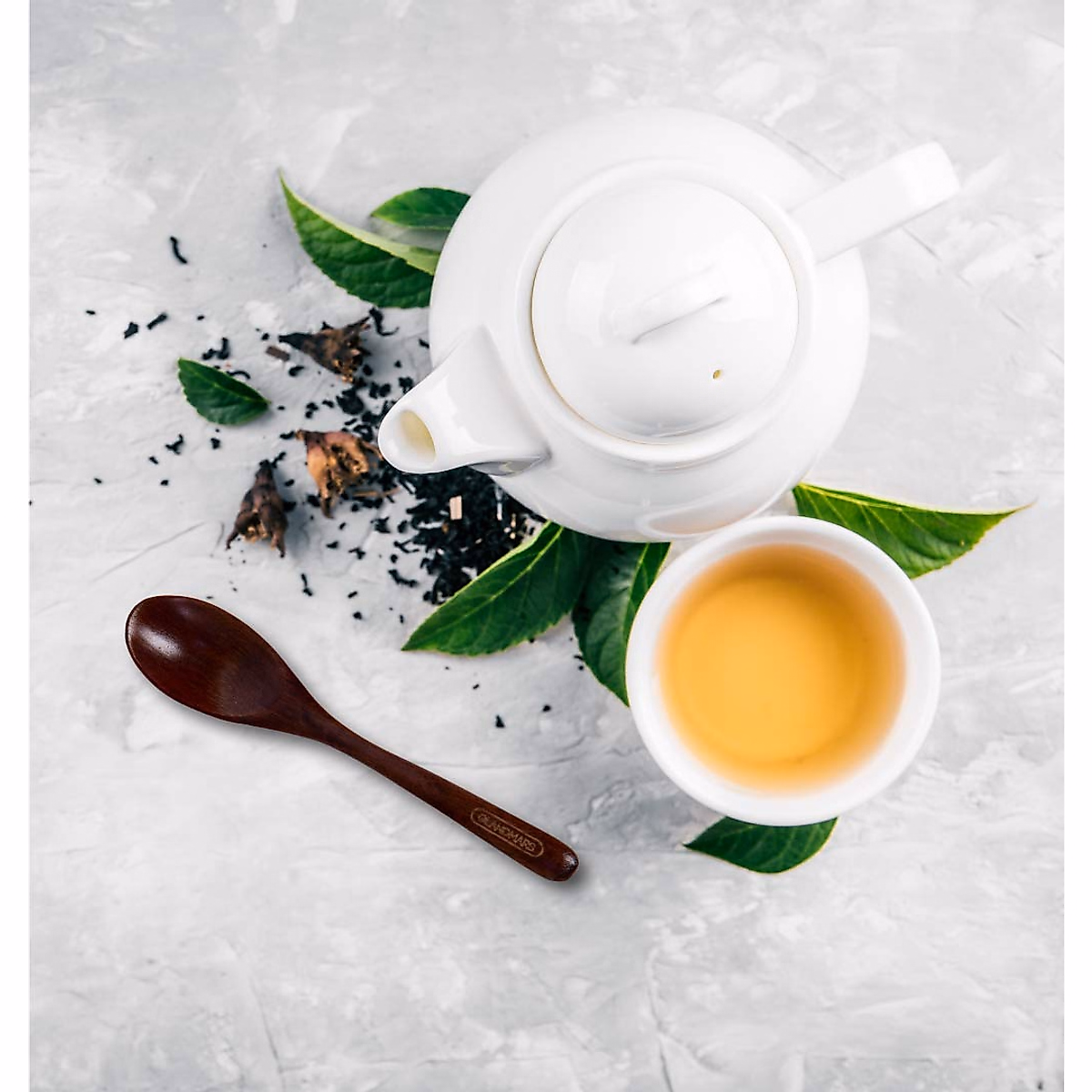 Glandmars Honey Dipper Stick Wooden-Dippers Long Honeycomb Drizzle 6 inch Stirrer Spoon Honey Drizzle stick 3.15x7