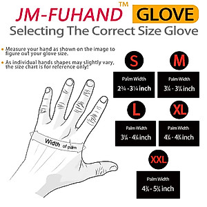JM-FUHAND Heat Resistant Gloves for Men and Women,Latex Rubber Coated Gloves With Grip. (Medium(2 pairs), red)