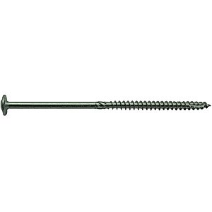 Jake Sales #15 x 6" Construction Lag Screw Stainless Steel T-30 Torx/Star Drive Heavy Duty Lag Screw Far Superior to Common Lag Screws (100 Screw Count) Modified Truss Washer Head