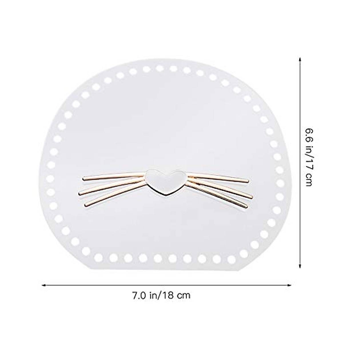 EXCEART Acrylic Bag Weaving Board with Cats Whisker Round Clear Front Back Panel Board Shaper for DIY Knitting Crochet Bag Handbag Purse Summer Bag Women Bags Handmade DIY Accessories