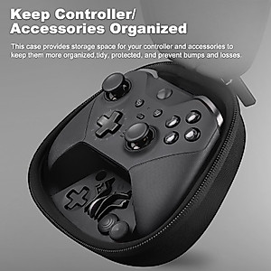 Complete Component Pack for Xbox Elite Controller Series 2 - Accessories Includes 1 Carrying Case, 1 Charging Dock, 4 Thumbsticks, 4 Paddles and 1 Adjustment Tool black