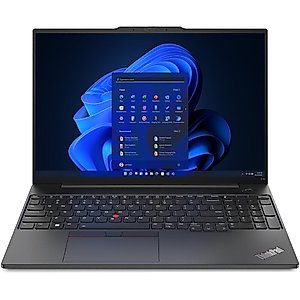 Lenovo 2023 ThinkPad E16 16” WUXGA IPS Touch Business Laptop 10-Core Intel i5-1335U Iris Xe Graphics 24GB DDR4 1TB NVMe SSD Thunderbolt4 WiFi AX HDMI Backlit KB Fingerprint Windows 10 Pro w/RE USB