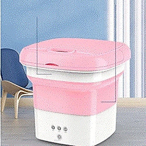 Folding Washing Machine For Clothes With Dryer Bucket Washing Mini Washing Machine For Socks Underwear With Drying Centrifuge