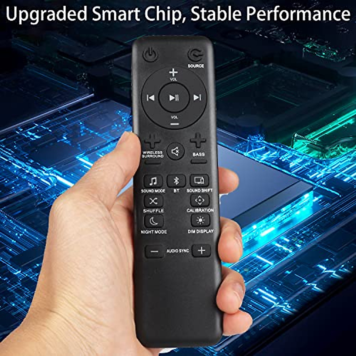 Remote Control Compatible with JBL Soundbar 5.1/3.1/2.1 JBLBAR51BLKAM JBLBAR51BLKEP JBLBAR51BLKAM-Z JBLBAR51IMBLKBR JBLBAR51IMBLKAS Channel 4K Ultra HD Soundbar System with Batteries