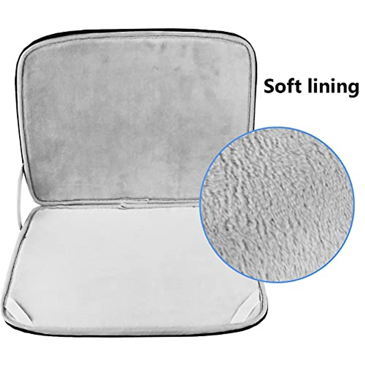 Laptop Sleeve 14 inch, Upgrade Durable Shockproof Protective Computer Cover Flip Case Briefcase Carrying Bag Compatible with 14"-15" HP, Lenovo, Asus, Acer, Notebook, Chromebook Computer, Black