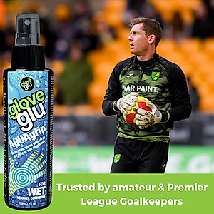 gloveglu 120ml AQUAgrip Goalkeeper Glove Spray - Perfect for Goalkeeping Gloves in Wet Conditions