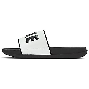 Nike Women's Offcourt Padded Insole Slip On Slide Slippers, Black/Black-summit White, 7