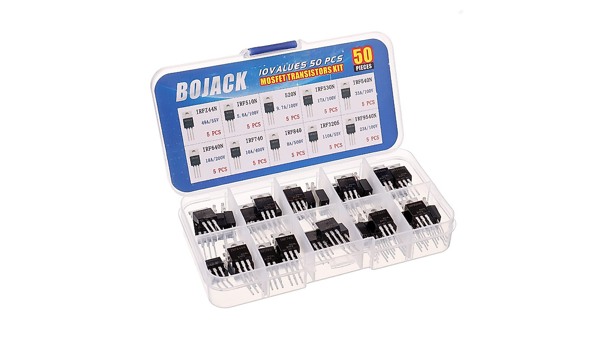 BOJACK 10 Values MOSFET Transistors Assortment Kit