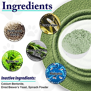 Dog Dental Powder - Dog Teeth Cleaning Powder - Dog Dental Care - Targets Tartar & Reduces Plaque & Bad Breath - Teeth Cleaning Made Easy Eliminate - Formulated for Small, Medium, Large Dogs