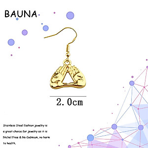 BAUNA Sorority Gifts for Women Sigma Theta Sorority Sisterhood Gift My My Sister Charm Expandable Bangle Greek Sorority Jewelry (Earrings)