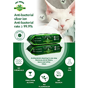 My Turf Unscented Dog Wipes – 100 pcs Pet Wipes for Paw Face Ears and Butt – Cat & Dog Wipes Cleaning – Kitten and Puppy Grooming Bath Wipes 6x8 Inch