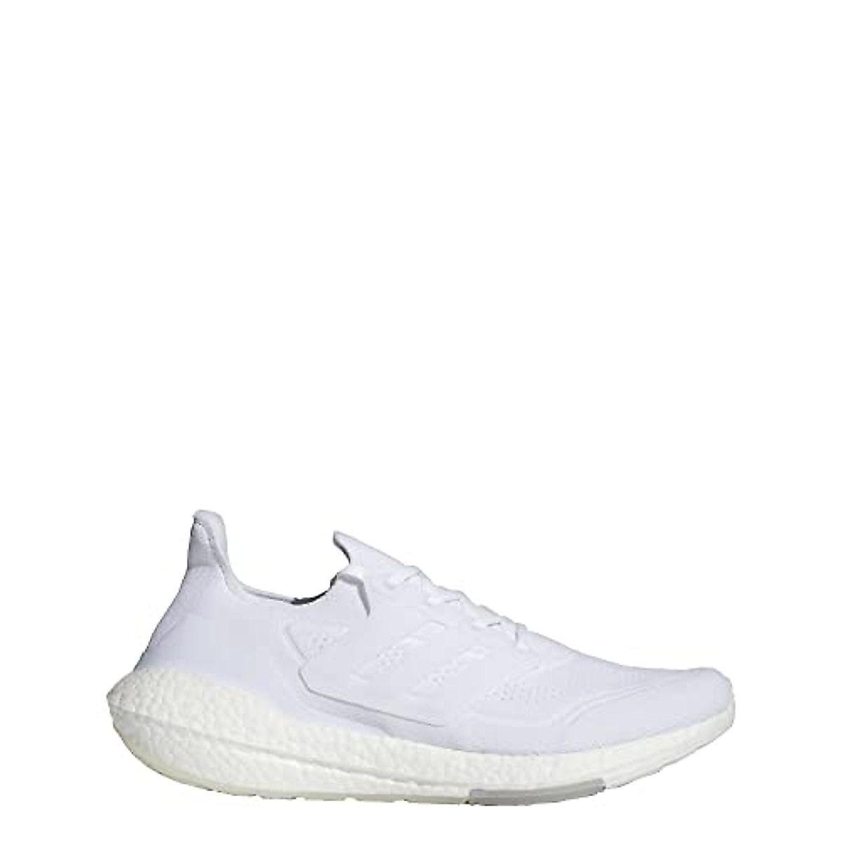 adidas Men's Ultraboost-21 Running Shoes, White/White/Grey, 10.5