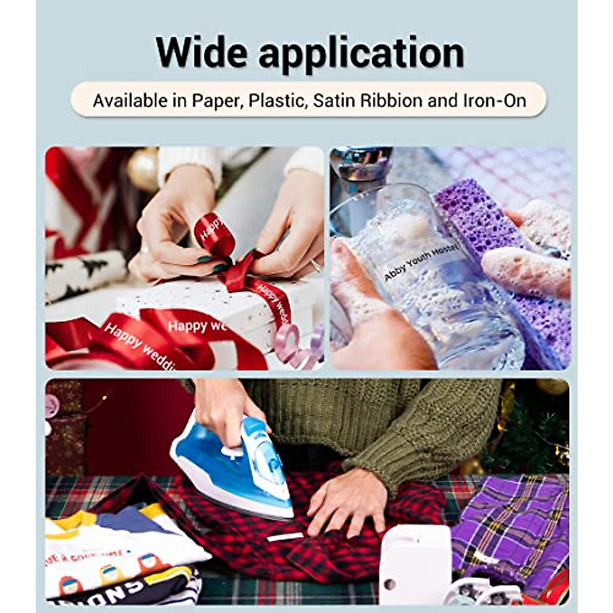 Label Maker Machine with Tape - P12 Portable Bluetooth Label Maker for Storage, Office, Home, Organizing, Sticker Maker Mini Label Maker with Multiple Templates, with 12mm x 4m Black on White Label