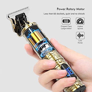 Professional Mens Hair Trimmer Bestauty Cordless Electric Hair Clippers with LCD Screen,180 Mins Working Time with Clipper Oil,Beard Trimmer T Blade Outiner Trimmer Gifts for Men