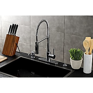 Kingston Brass LS8771DL Concord Pre-Rinse Kitchen Faucet, 8" in Spout Reach, Polished Chrome