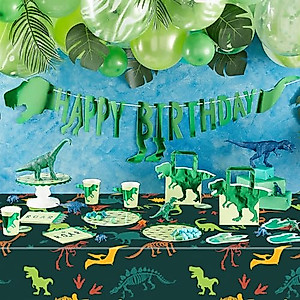 XJLANTTE 4Pcs Dinosaur Tablecloths - 51 x 86.6 Dinosaur Fossil Theme Table Cover, Rectangular Dinosaur Table Decorations for Kids Boy Baby Shower Dinosaur Birthday Party Supplies