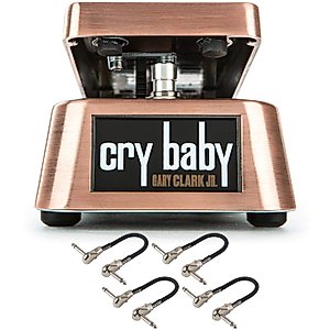 Dunlop GCJ95 Gary Clark Jr. Cry Baby Wah Pedal Bundle with 4 MXR Patch Cables