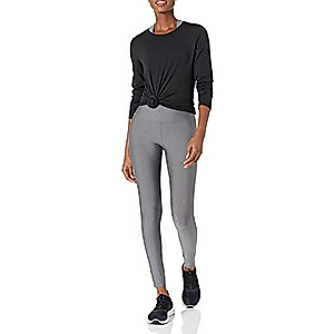 Amazon Essentials Women's Tech Stretch Long-Sleeve T-Shirt (Available in Plus Size), Black, Large