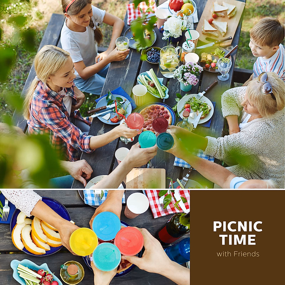 18 Packs Cups with Lids and Straws Glitter Reusable Cups in Vivid Colors 24 oz Plastic Tumbler with Lid and Straw Iced Coffee Cup Reusable Coffee Cups with Lid Ices Coffee Travel Mug Cup Water Glasses