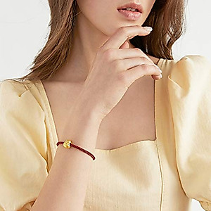 CHOW SANG SANG 999 24K Solid Gold 'Hello World' Gourd (Wulu) Charm Bracelet for Women 91360C