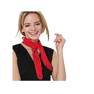 Chiffon Scarf Neck Scarf Black Women 50s Scarf 50s Accessories for Women