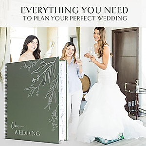 Beautiful Minimalistic Wedding Planner Book and Organizer - Enhance Excitement and Makes Your Countdown Planning Easy - Unique Engagement Gift for Newly Engaged Couples, Future Brides and Grooms