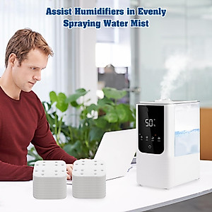 Gazeer 36-Pack Mineral Absorption Pads for LEVOIT Humidifier Replacement Filter Compatible with LV600S,LV600HH,OasisMist450S