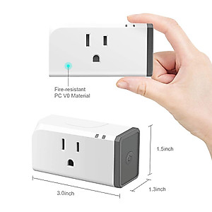 SONOFF S31 Lite 15A WiFi Smart Plug ETL Certified, Smart Outlet Socket, Works with Alexa & Google Home Assistant, IFTTT Supporting, No Hub Required, 2.4 Ghz WiFi Only 1-Pack